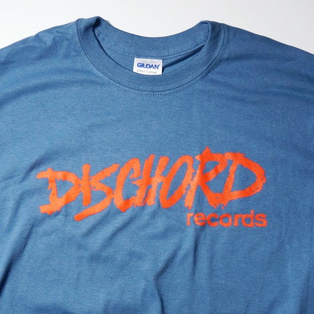 Dischord Records Tシャツ/Old Logo - インディゴブルー/レッド | OSOMALO バンドTシャツの通販