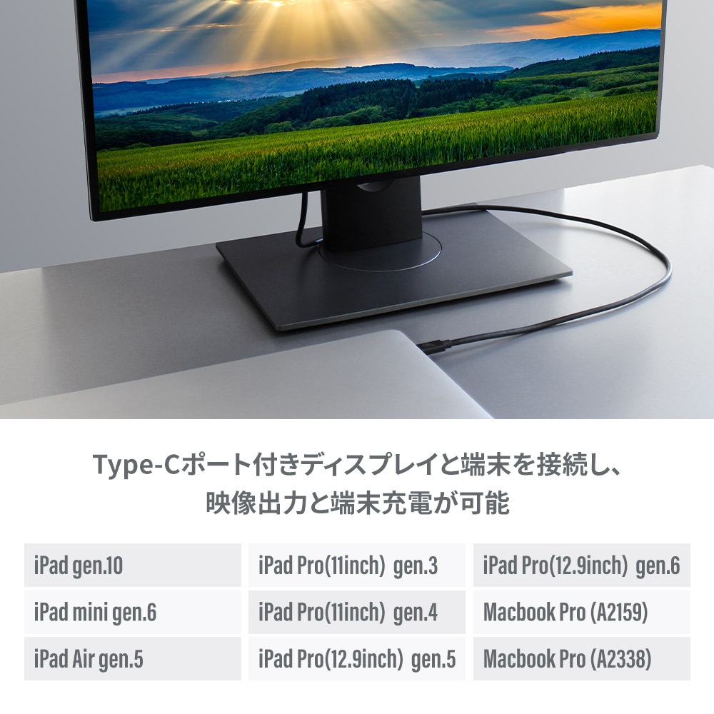 USB PD Extended Power Range対応 最大40Gbps PD240W(48V/5A) USB Type-C to USB ...