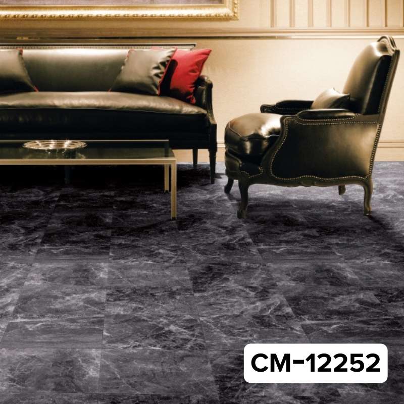 サンゲツ クッションフロア CM-11259 CMフロア ブラックマーブル