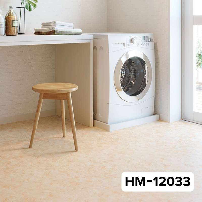 サンゲツ クッションフロア HM-12033 / HM-12034（旧：HM-11115/11116） ストーン オニックス（目地なし）