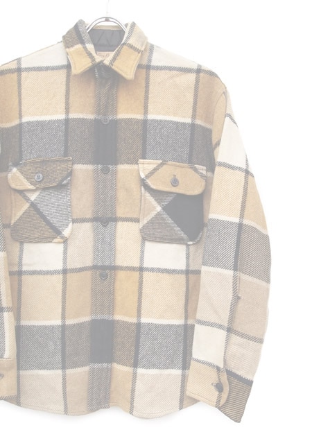 1970s Vintage “Fox Knapp” CPO Wool Check Shirts