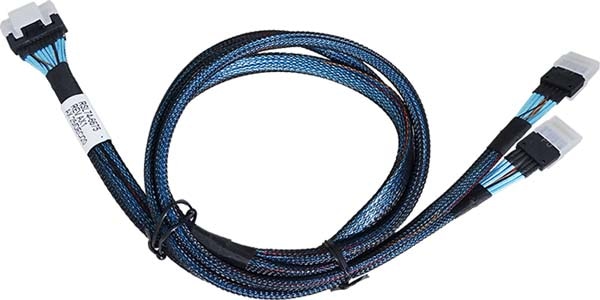 Areca SFF-8654 74P to 2x SFF-8654 38P ケーブル 1m 85ohm｜26II-1C5454-1M00 ...