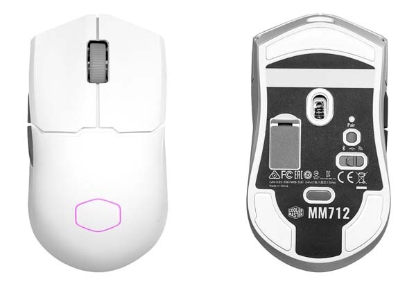 Cooler Master MM712 White Bluetooth・無線・有線接続対応 ゲーミングマウス ホワイト｜MM-712 ...