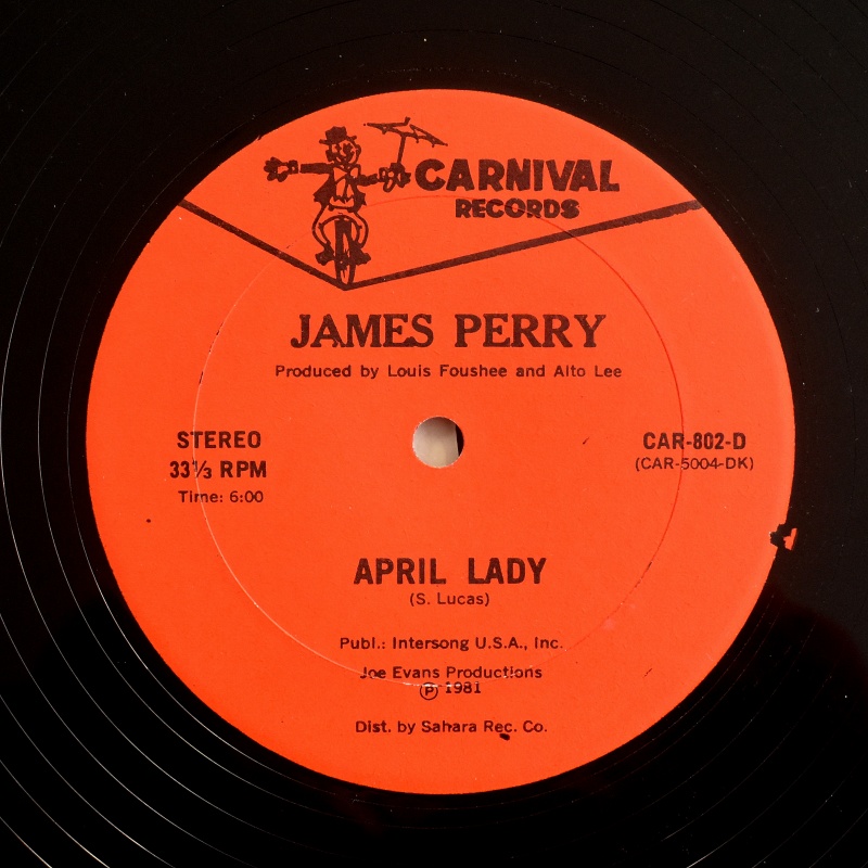 James Perry - April Lady / ST (Rimixed Version） [12inch Single]｜SOUL ...