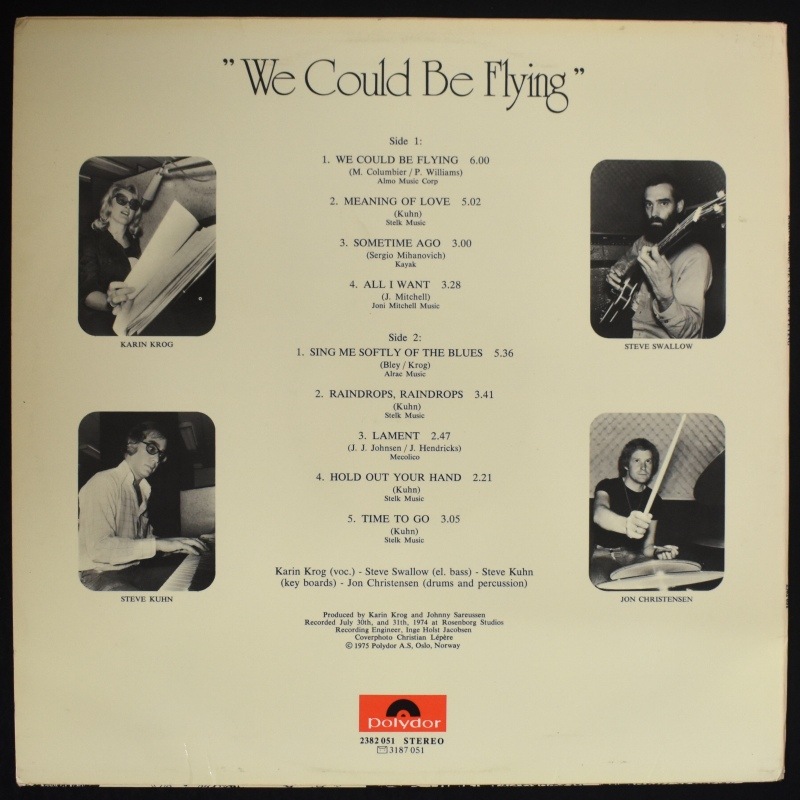 Karin Krog - Steve Kuhn - Steve Swallow - Jon Christensen - We Could Be Flying [LP]｜JAZZ,JAZZ ...