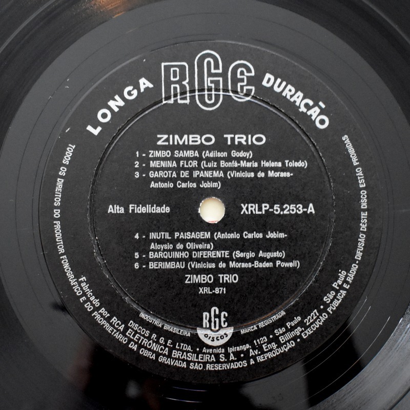 Zimbo Trio - Zimbo Trio [LP]｜JAZZ,Brazilian Jazz｜Paddy Field Records｜中古 ...