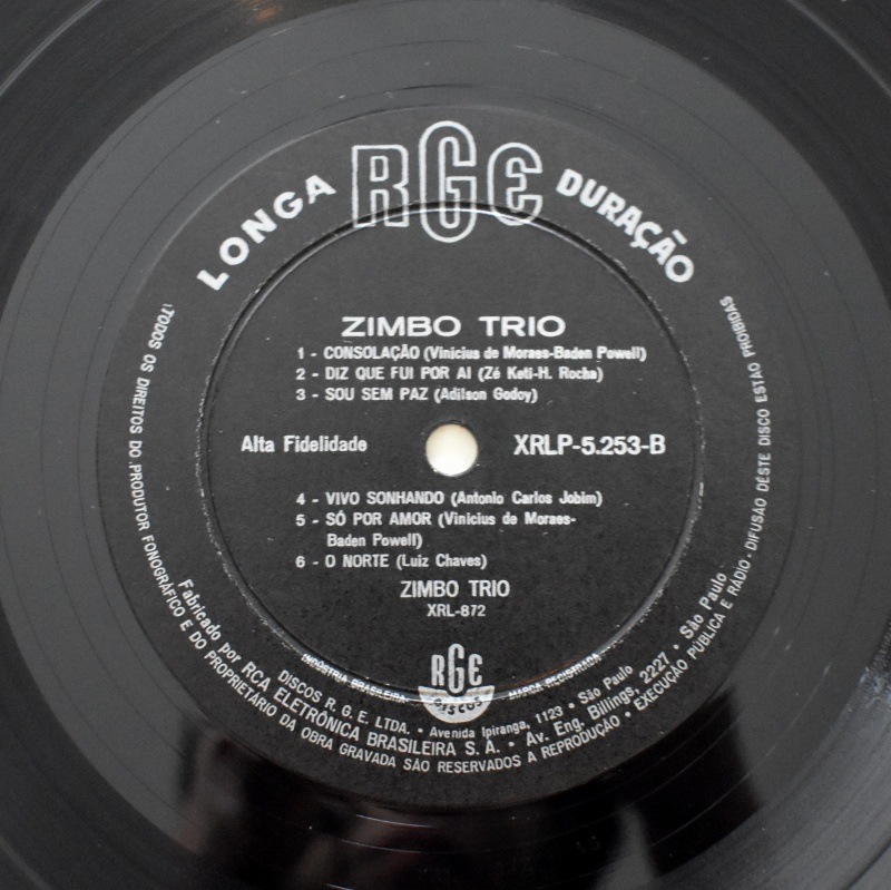 Zimbo Trio - Zimbo Trio [LP]｜JAZZ,Brazilian Jazz｜Paddy Field Records｜中古 ...