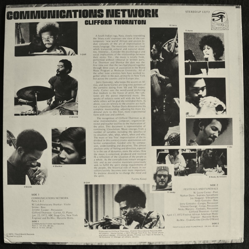 Clifford Thornton - Communications Network [LP]｜JAZZ,spiritual jazz ...