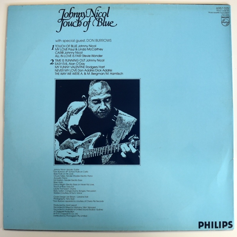 Johnny Nicol - Touch Of Blue [LP]オーストラリア オンリー レア｜JAZZ,JAZZ FUNK / SOUL ...