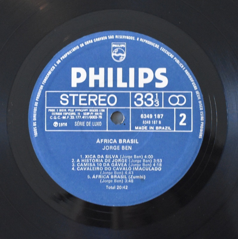 Jorge Ben - Africa Brasil [LP]｜SOUL / FUNK,funk｜Paddy Field Records｜中古 ...