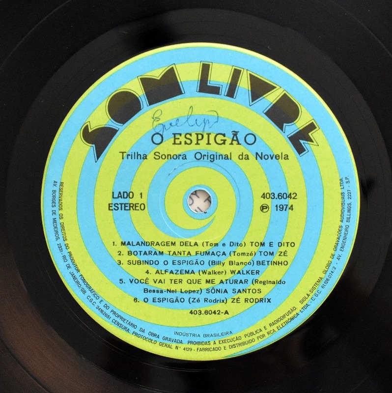Various - O Espigao - Trilha Sonora Original Da Novela [LP] Azymuth ...