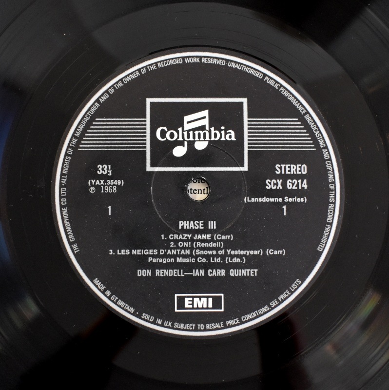 The Don Rendell / Ian Carr Quintet - Phase III [LP]｜JAZZ,Modal｜Paddy ...