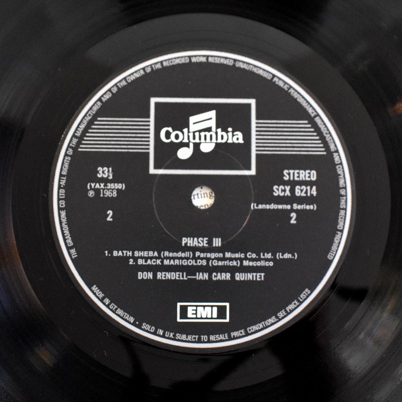 The Don Rendell / Ian Carr Quintet - Phase III [LP]｜JAZZ,Modal｜Paddy ...