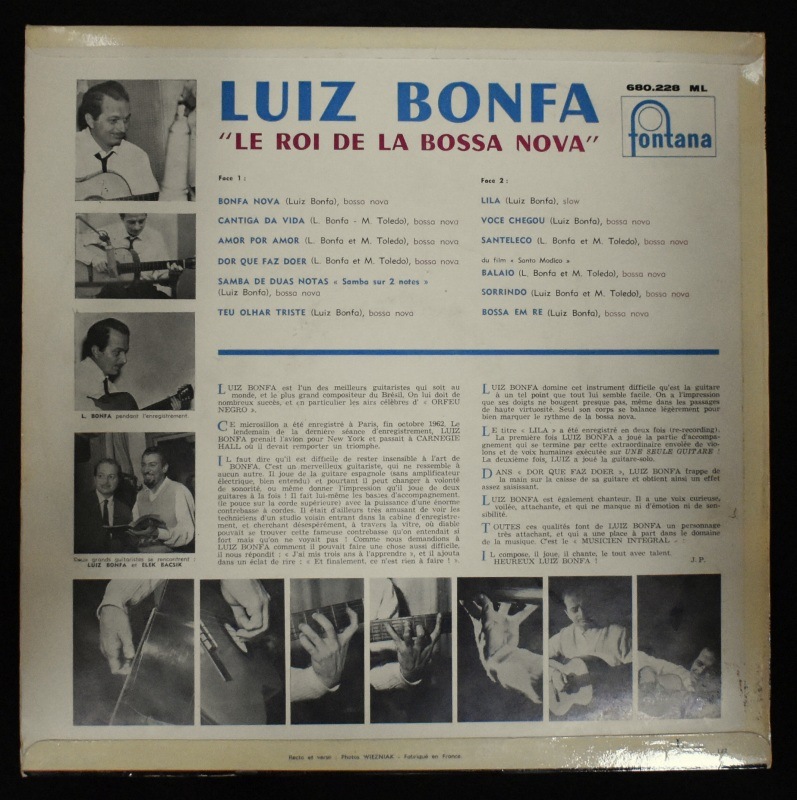Luiz Bonfa - Le Roi De La Bossa Nova [LP]フランス オリジナル｜BRAZIL,BOSSA NOVA ...