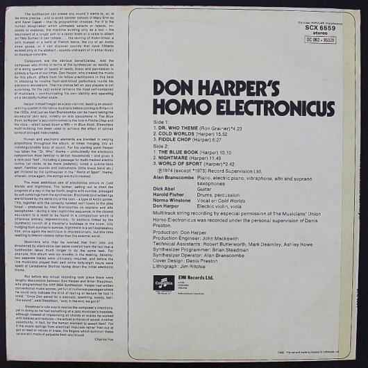 Don Harper - Homo Electronicus Norma Winstone [LP]｜JAZZ,JAZZ FUNK / SOUL JAZZ｜Paddy Field ...