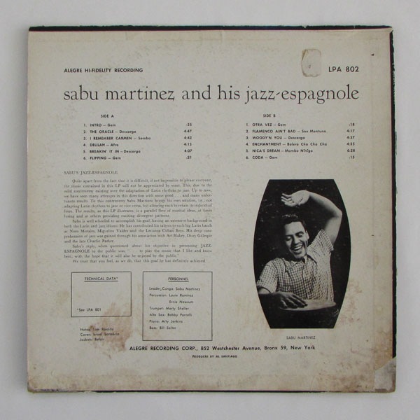 Sabu Martinez And His Jazz-Espagnole - Sabu's Jazz Espagnole｜JAZZ,Latin ...
