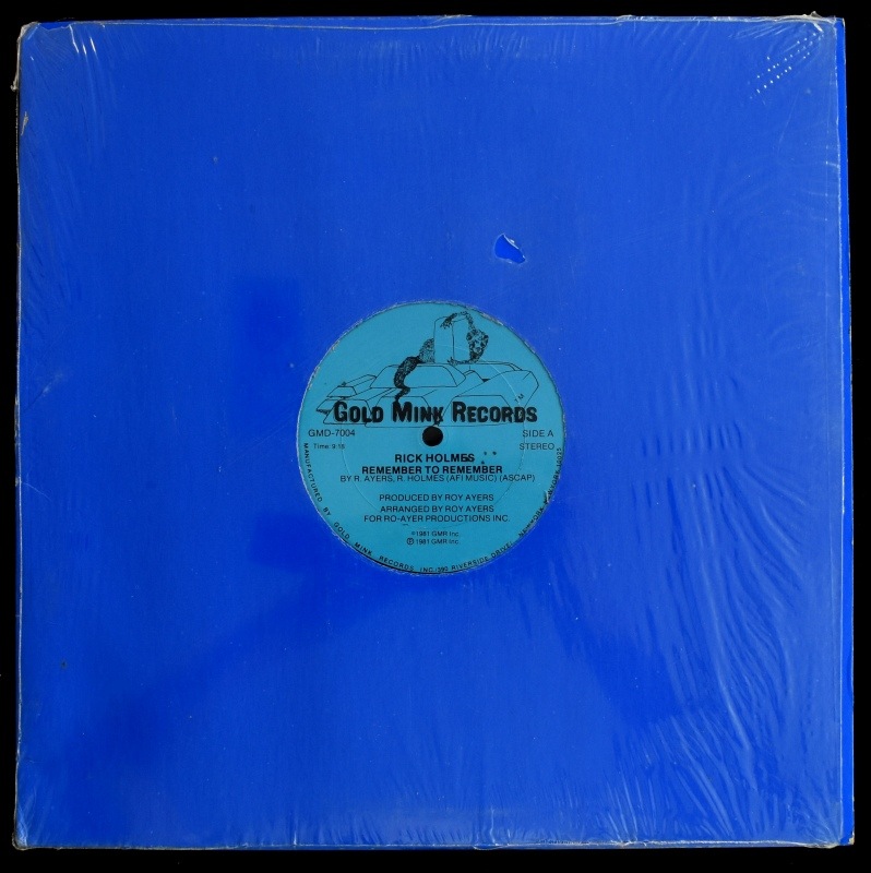 Rick Holmes - Remember To Remember / To The Unknowledgeable One [12ich ...