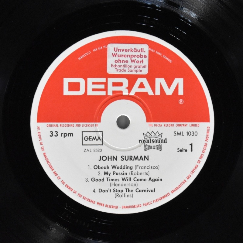 John Surman - John Surman [LP] ドイツ オリジナル｜JAZZ,Modal｜Paddy Field Records ...