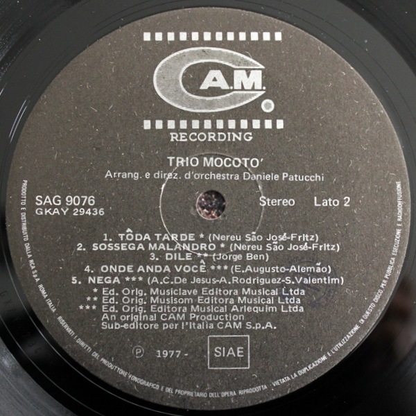 Trio Mocoto - The Brasilian Sound｜BRAZIL,SAMBA｜Paddy Field Records｜中古 ...