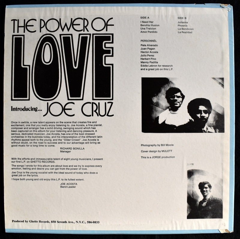 Joe Acosta - The Power Of Love [LP]｜WOLRD,SALSA｜Paddy Field Records｜中古 ...