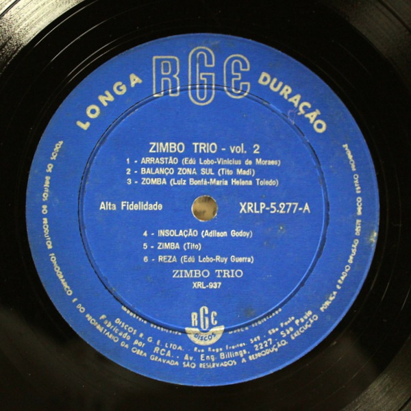 Zimbo Trio - Zimbo Trio Vol. 2｜JAZZ,Brazilian Jazz｜Paddy Field Records ...