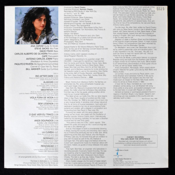 Ana Caram - Rio After Dark｜BRAZIL,BOSSA NOVA｜Paddy Field Records｜中古アナログ ...