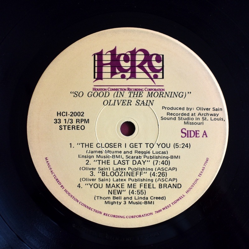 Oliver Sain - So Good (In The Morning) [LP]｜SOUL / FUNK,soul｜Paddy ...