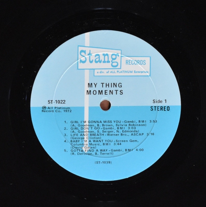 The Moments - My Thing [LP]US オリジナル｜SOUL / FUNK,soul｜Paddy Field Records｜中古アナログレコード｜Used Viny