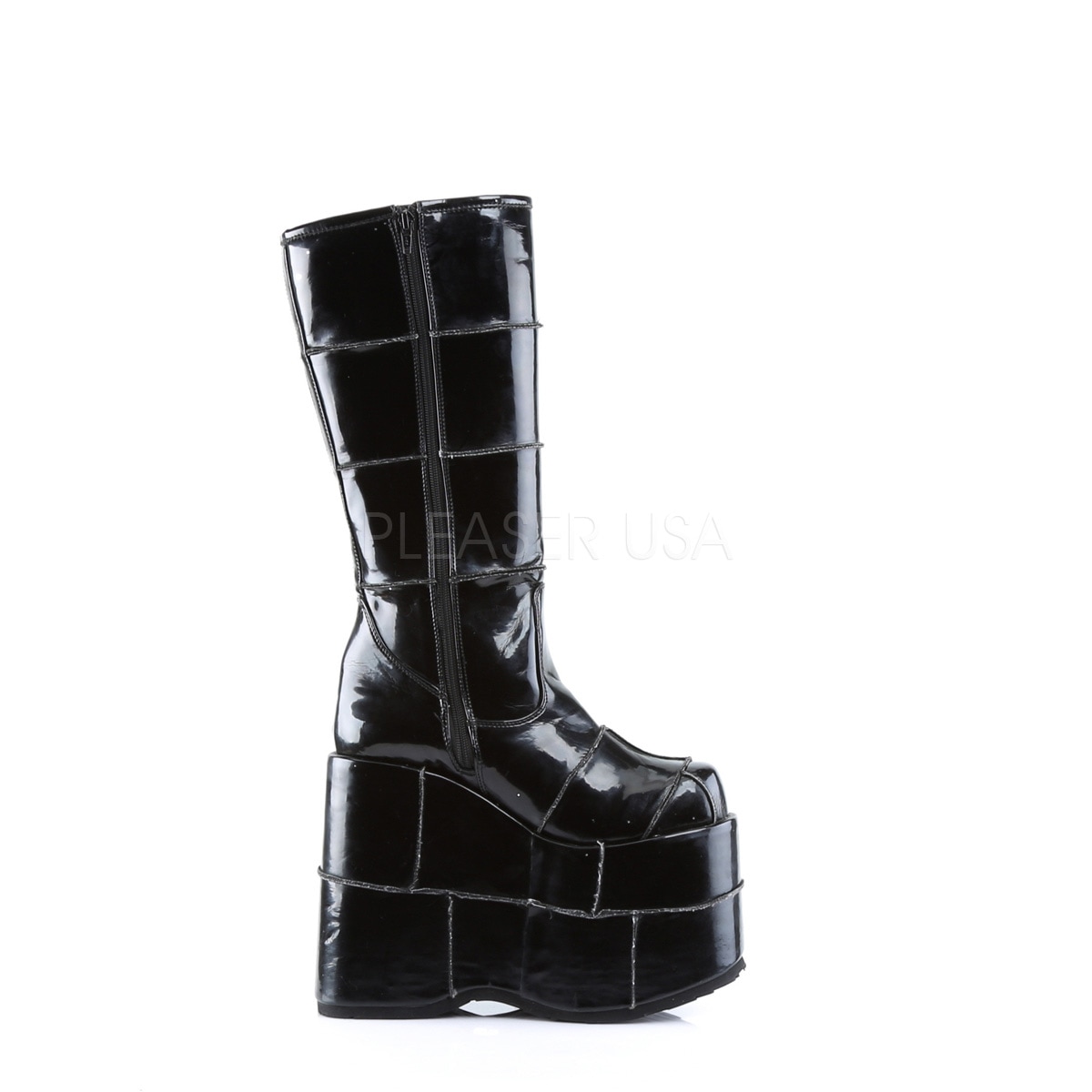Demonia STACK-301 7inch PF Goth Cyber GoGo Punk Patched Knee BT #Men's ...