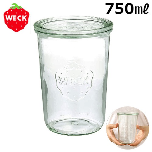 ウェック ガラスキャニスター ミニ モールドシェイプ WE-743/750ml WECK MINI MOLD SHAPE 本体＋フタ | 新着 | plywood(プライウッド)