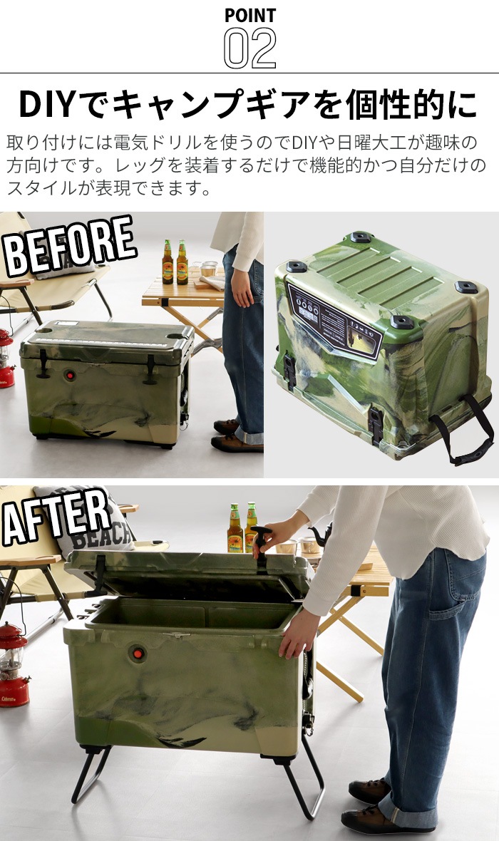 バリスティクス クーラーレッグ BALLISTICS COOLER LEG [RD20] BSPC-H004 本体別売り | アウトドア&トラベル | plywood(プライウッド)