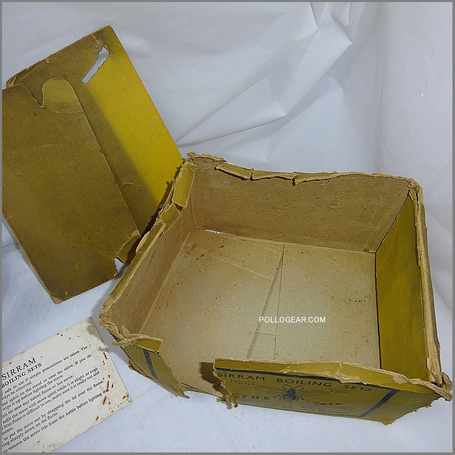 1950年代 SIRRAM No.42 シラム ピクニックケトル スピリットバーナー アルスト 風防 燃料ボトル BOX付きフルセット ...