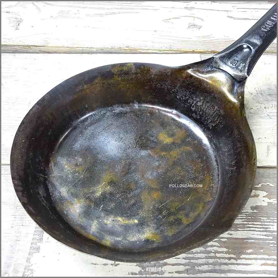 1940年代 L&G Mfg Co ビンテージ フライパン 鉄フライパン アメリカ製 Cowboy Frying Pans 214㎜ COLD ...