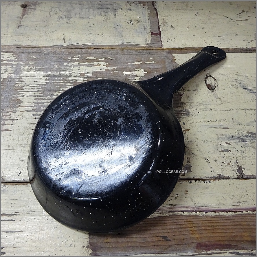 1960年代 琺瑯 152㎜ ビンテージ フライパン 鉄フライパン アメリカ製 Cowboy Frying Pans USA エナメル ...