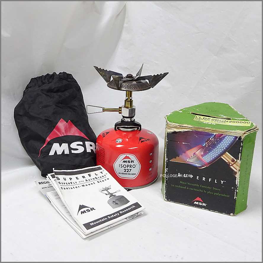 2002~ MSR SUPERFLY スーパーフライ 後期型 日本未発売 OLD ガスストーブ 箱付き 良品 | ランタン/火器,バーナー | POLLOGEAR