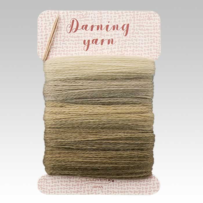 便利な刺繍道具 きのこ（ダーニングマッシュルーム）で使う ダーニング糸（Darning yarn）ナチュラル3色入り | 刺繍（キット・用具・額）,刺繍道具,ダーニング | 手芸屋ドットコム