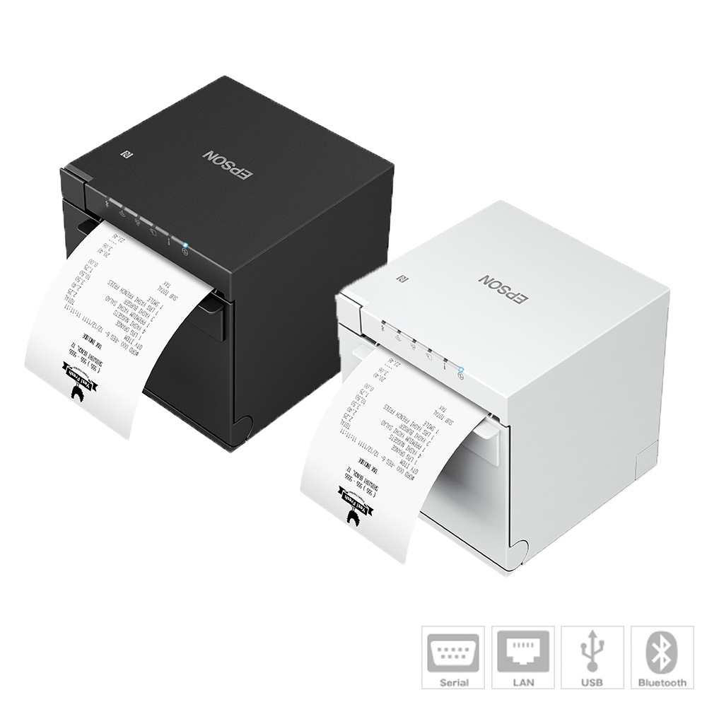 【エプソン正規代理店】レシートプリンター TM-m55 TM55-611W/TM55-612B ホワイト/ブラック Bluetooth/USB/有線LAN/無線LAN/シリアル マルチ ...