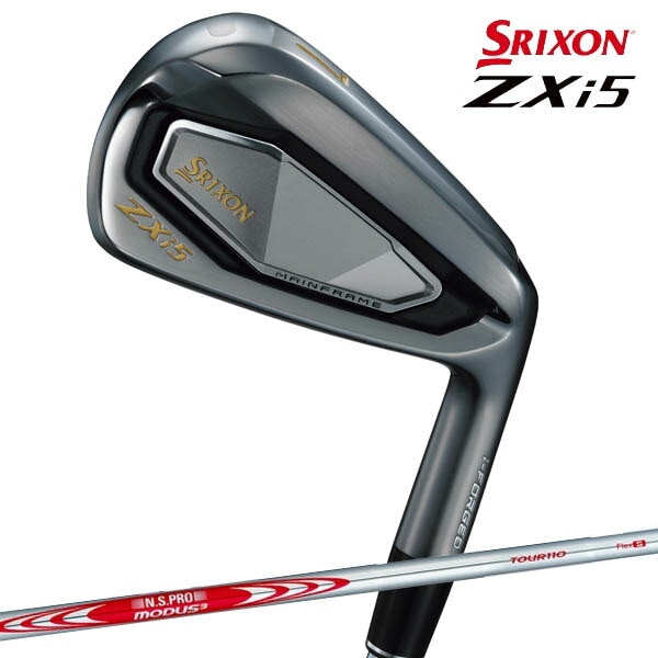 【限定】ダンロップ メンズ スリクソン ZXi5 ブラッククロム アイアン 6本組(5-9、PW) NS PRO MODUS 3 TOUR 110 スチールシャフト グリップ：Golf ...