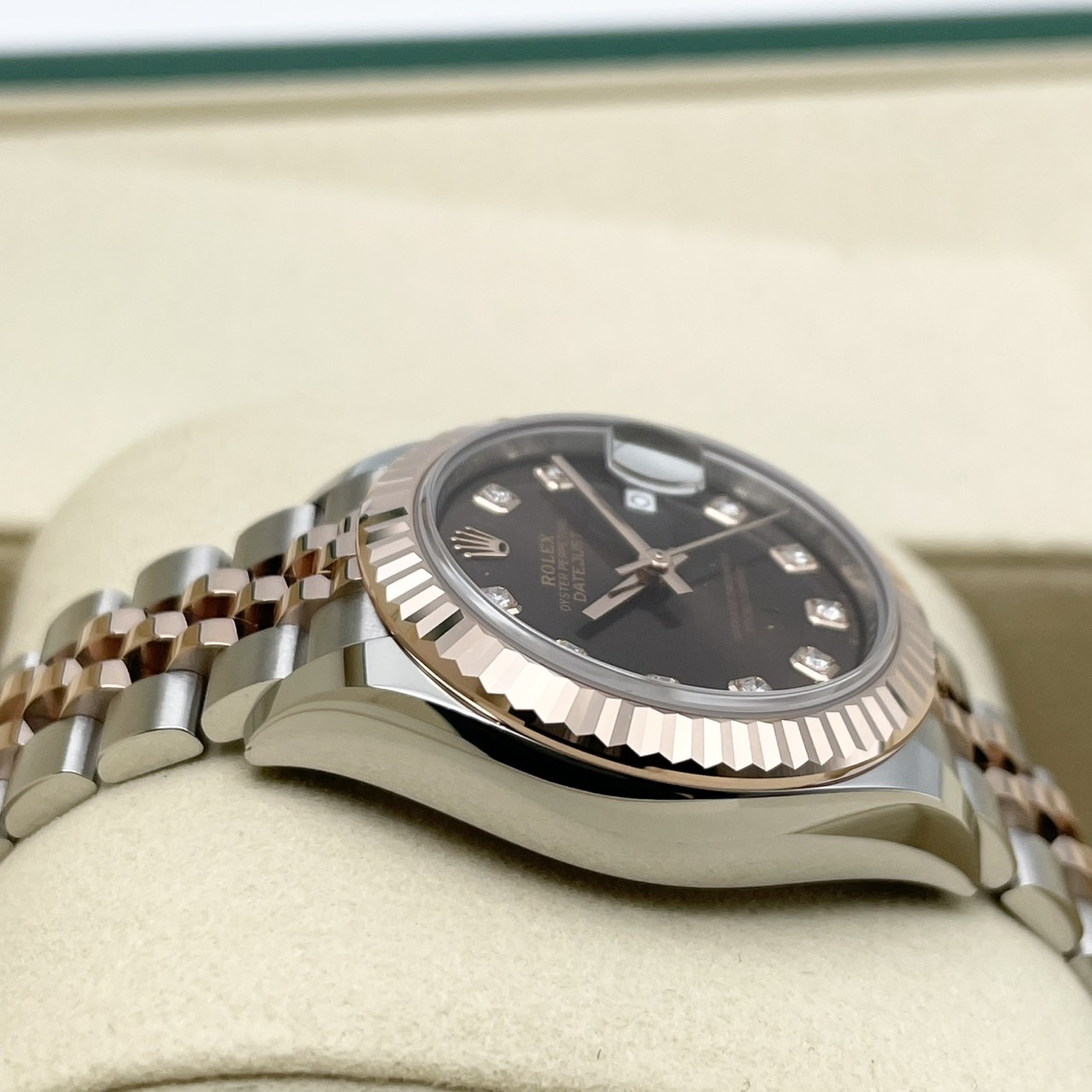 【限定特価】ロレックス デイトジャスト 279171G チョコレート ステンレススチール+エバーローズゴールド 28mm ｜ 商品状態：新品 ...