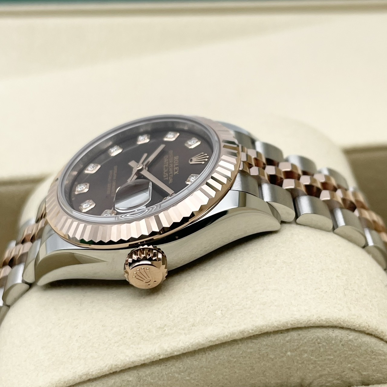 【限定特価】ロレックス デイトジャスト 279171G チョコレート ステンレススチール+エバーローズゴールド 28mm ｜ 商品状態：新品 ...