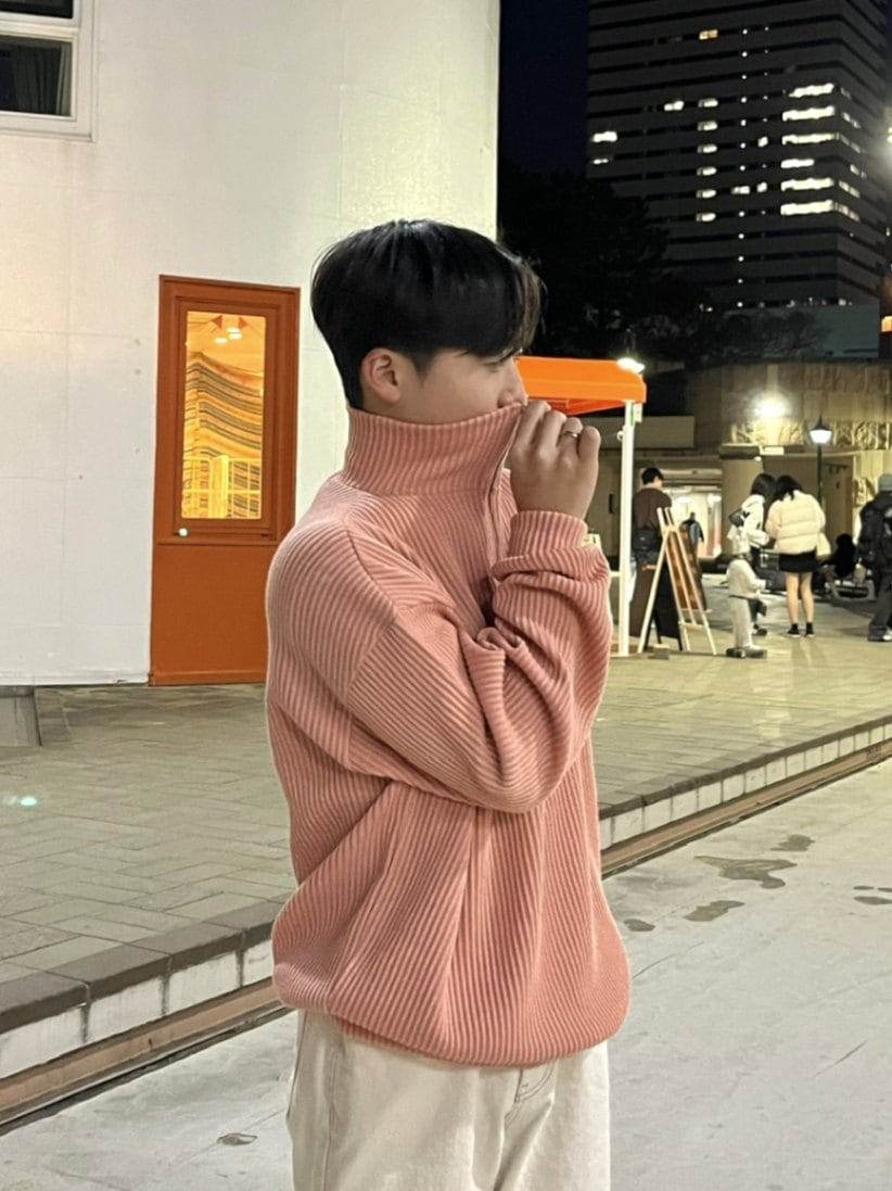 【RENOL】color rib half zip knit (2color) | OUR BRAND,RENOL | PRESSING ...