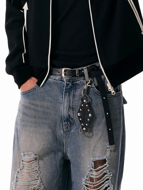 【AAKAM】Studded Leather Keyring (Diamond) | OUR BRAND,AAKAM | PRESSING ...