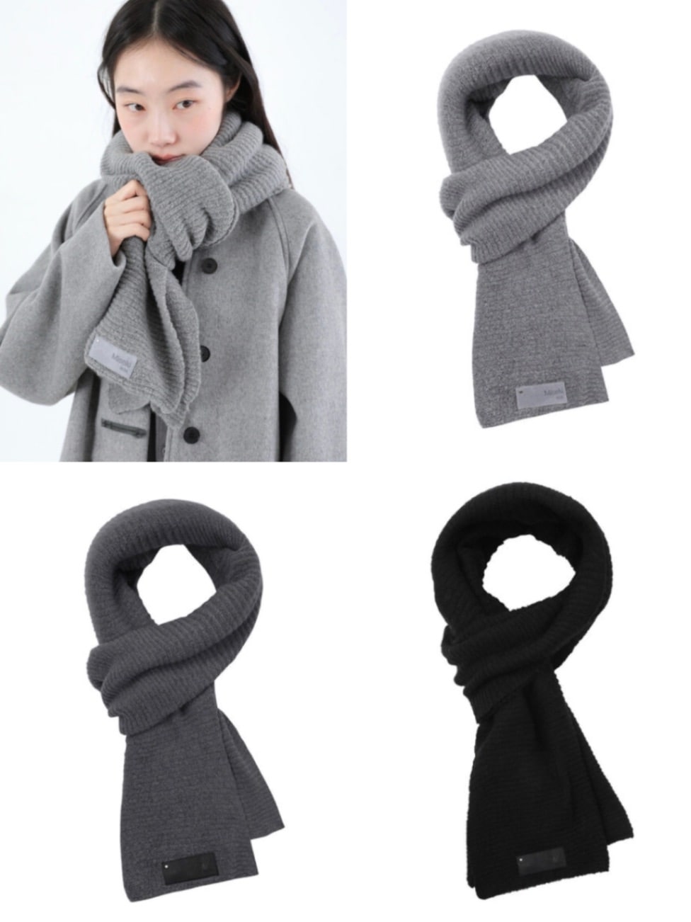 【Miseki seoul】Patch knit muffler | OUR BRAND,Miseki seoul | PRESSING WEB SHOP