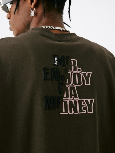 【MR. ENJOY DA MONEY】Cutting font short sleeves | OUR BRAND,MR. ENJOY DA ...