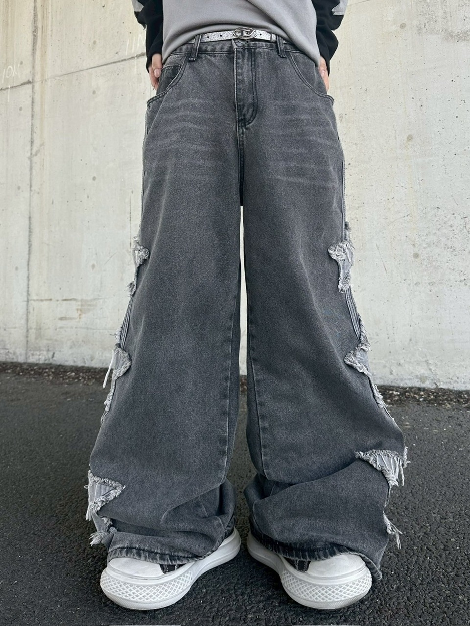 【LUV CODE】star design denim pants (2color) | OUR BRAND,LUV CODE ...