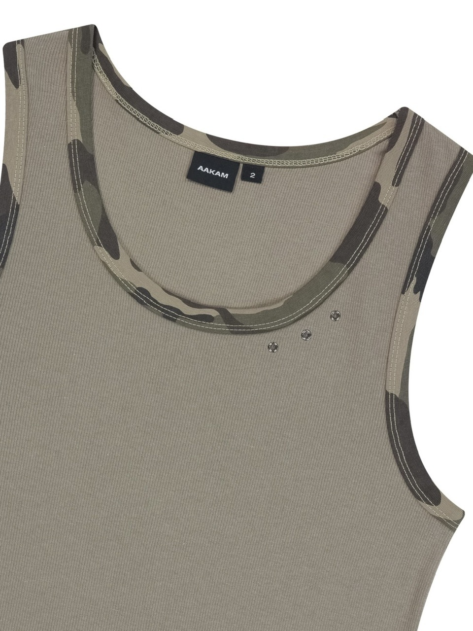 【AAKAM】Eyelet Contrast Camo Sleeveless | OUR BRAND,AAKAM | PRESSING WEB ...