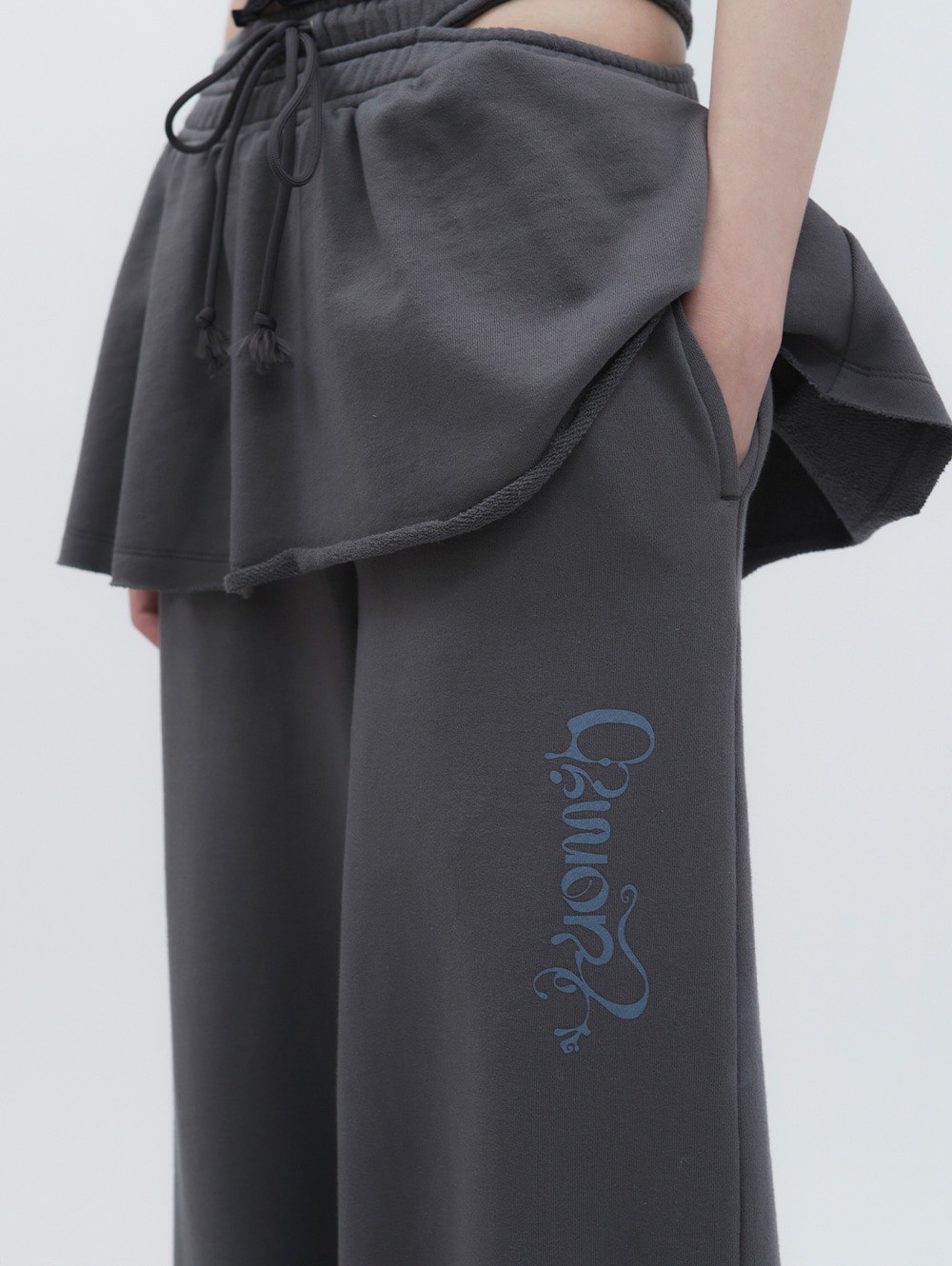 【TUOMIO】DOUBLE WAIST SKIRT SWEATPANTS | OUR BRAND,TUOMIO | PRESSING WEB ...