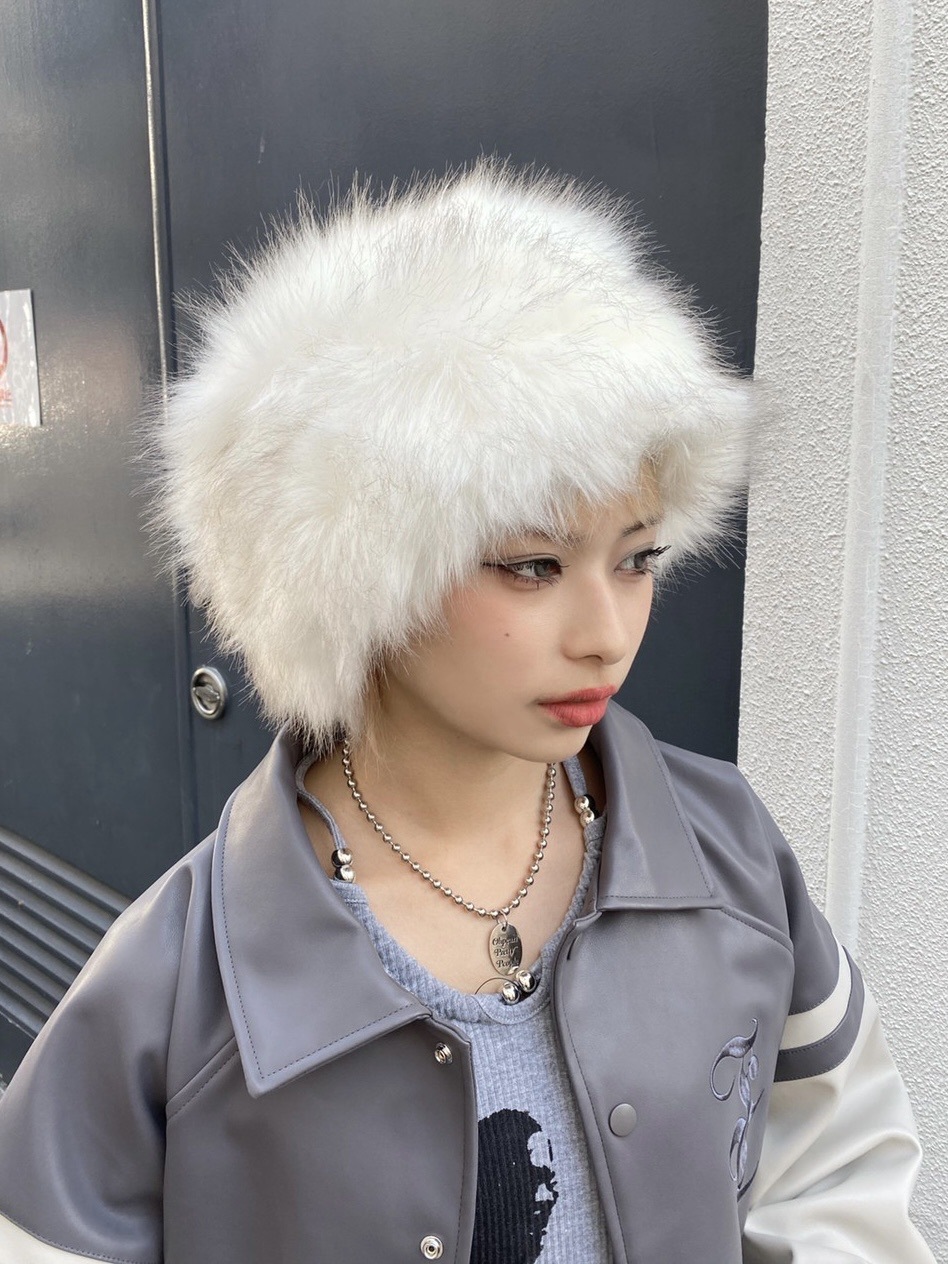 受注制【Never mind the XU】fur hat (5color) | OUR BRAND,Never mind the XU ...