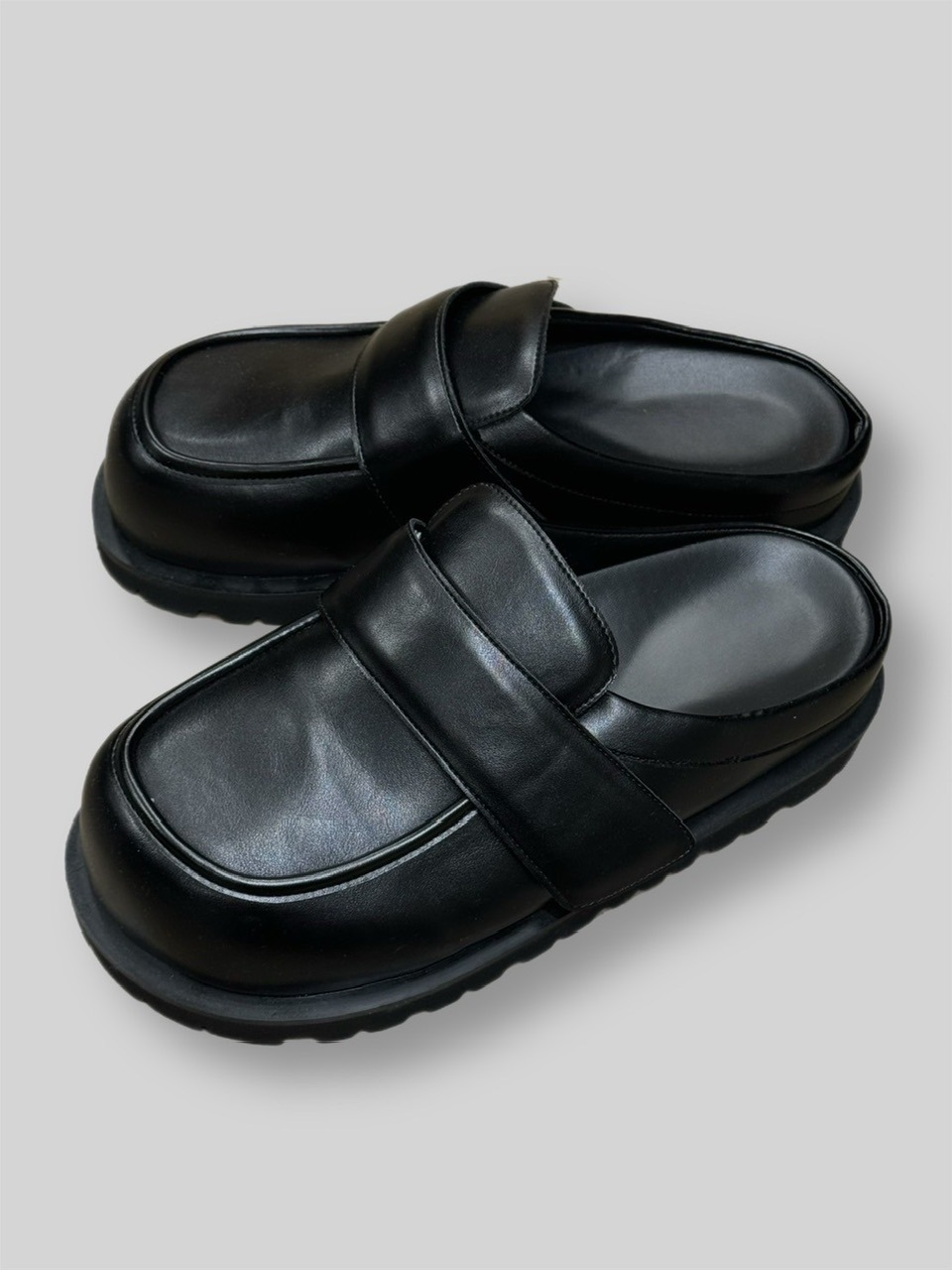 【Chikashitsu +】volume toe loafer like mule | OUR BRAND,Chikashitsu +,SHOES | PRESSING WEB SHOP