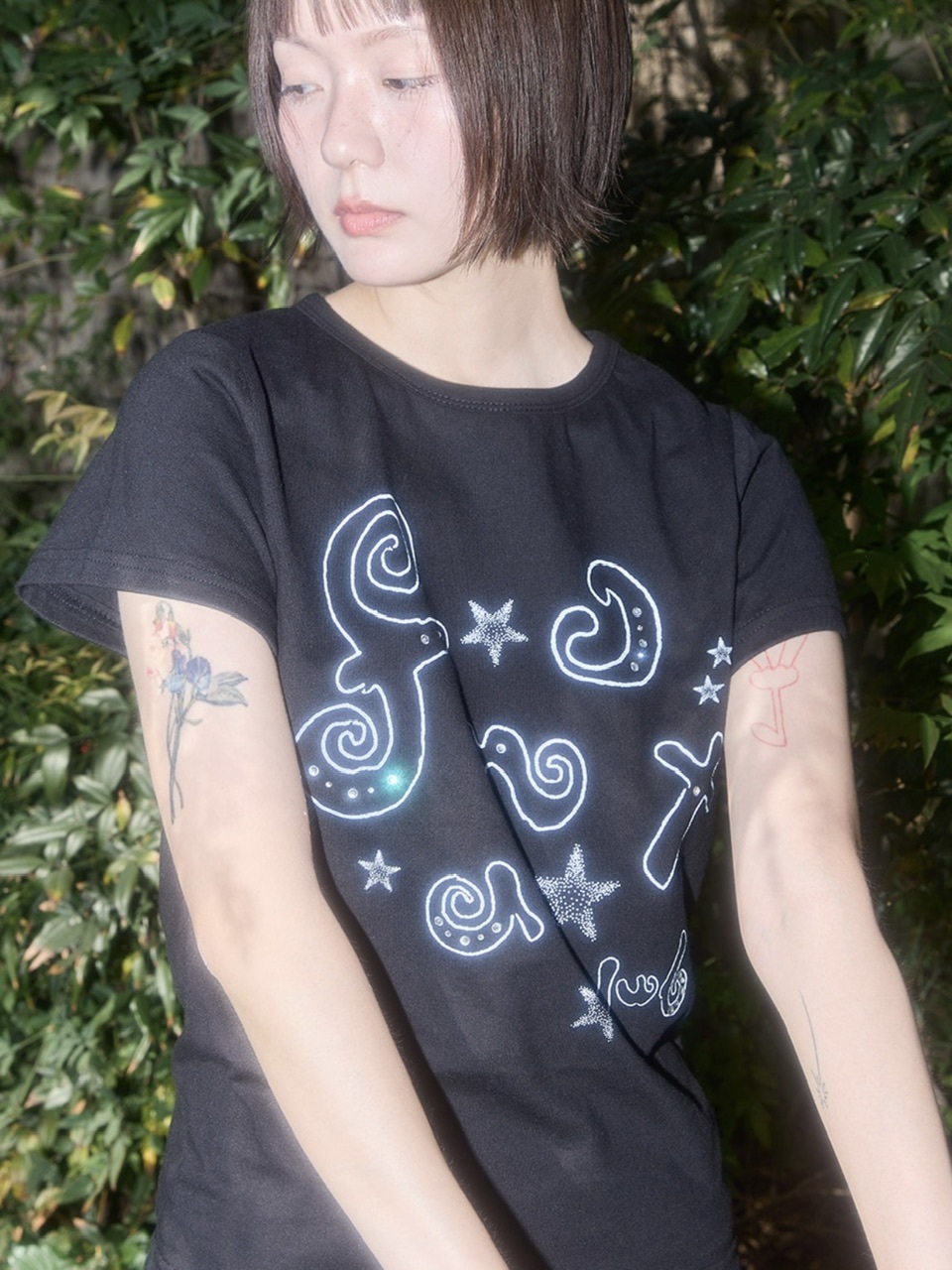 【FANCY CLUB】Gliter Mazy Logo Tee | OUR BRAND,FANCY CLUB | PRESSING WEB SHOP